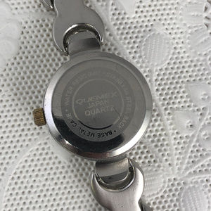 Quemex | Accessories | Vintage Quemex Goldsilver 2 Tone Blue Dial Watch ...